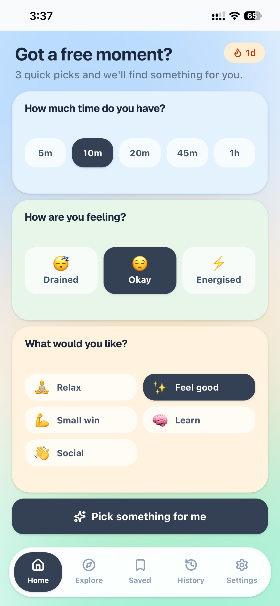 Pausely - Calm Micro Breaks and Habit Building | PeerPush