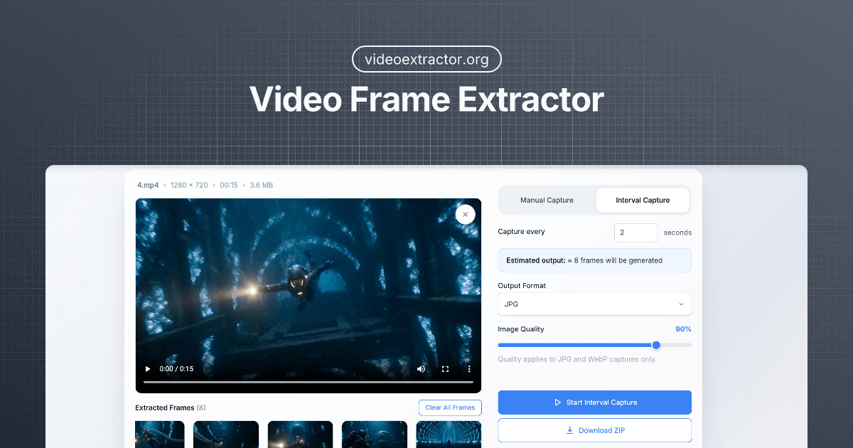 Video Frame Extractor - Online Photo Resizer | PeerPush