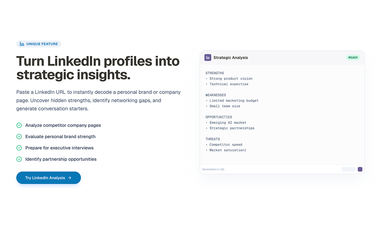 SWOTPal - AI-Powered Strategy Analysis | PeerPush