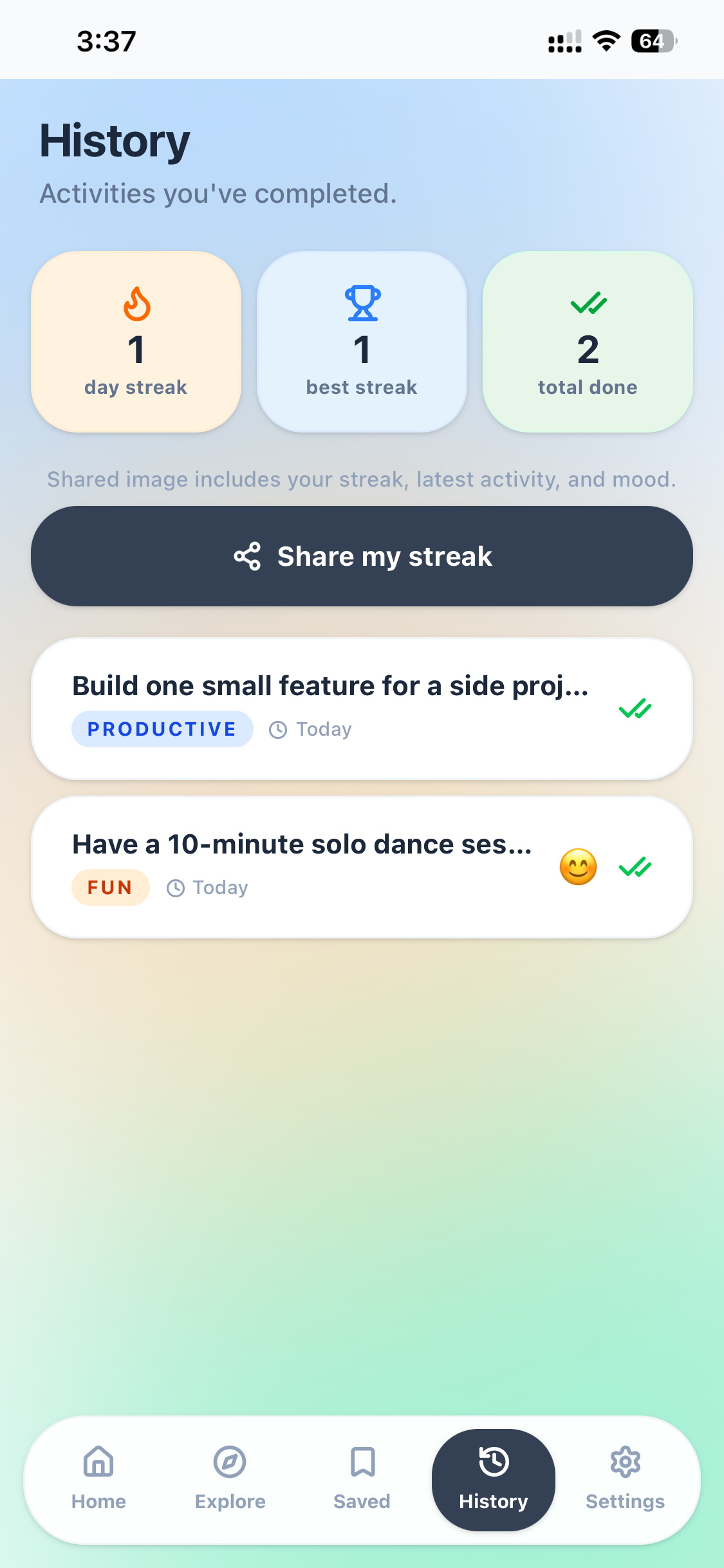 Pausely - Calm Micro Breaks and Habit Building | PeerPush